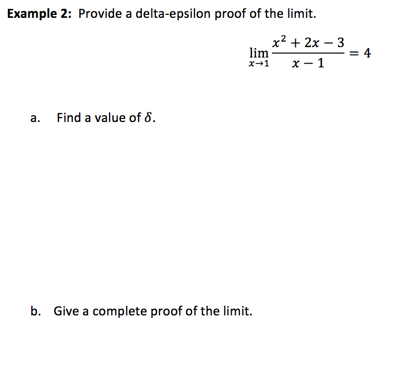 Solved Provide a delta-epsilon proof of the limit. lim_x | Chegg.com