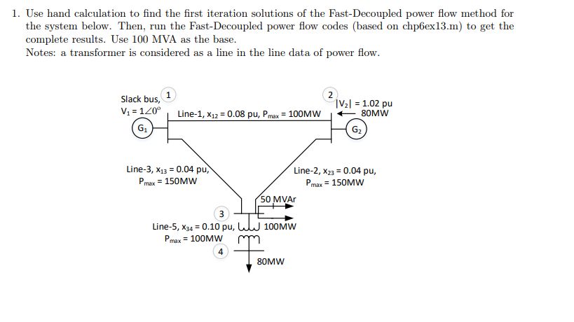 Solved 1. Use hand calculation to find the first iteration | Chegg.com