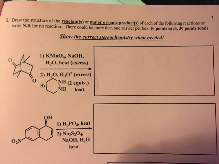 Solved Draw the structure of the reactant(s) or major | Chegg.com