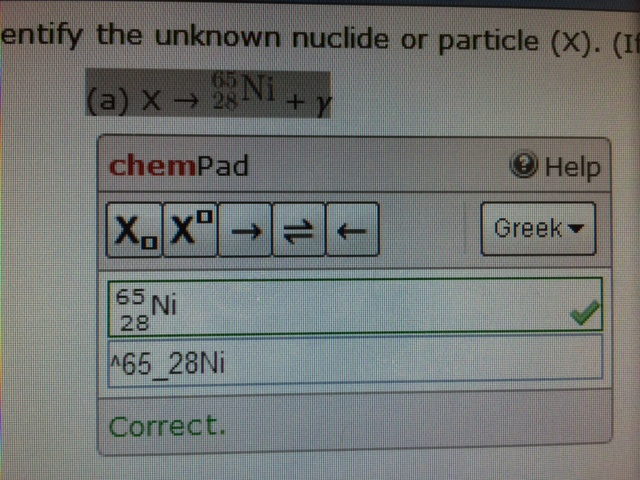 Solved Identify the unknown nuclide or particle (X). (If the | Chegg.com