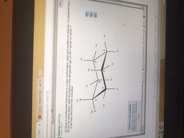 Solved Given a cyclohexane framework in a chair | Chegg.com