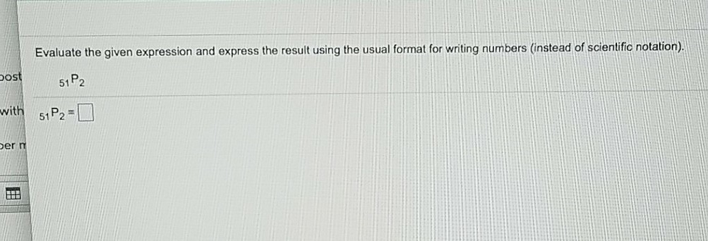 Solved Evaluate the given expression and express the result | Chegg.com