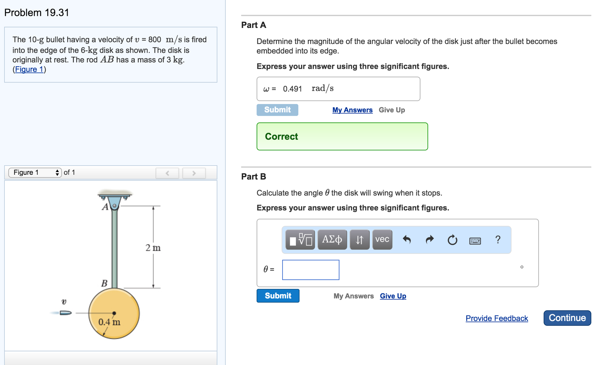 Solved The 10-g bullet having a velocity of v = 800 m/s is | Chegg.com