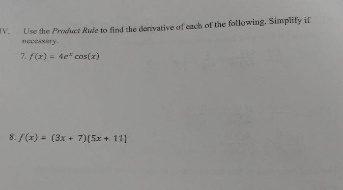 Solved Use the Product Rule to find the derivative of each | Chegg.com