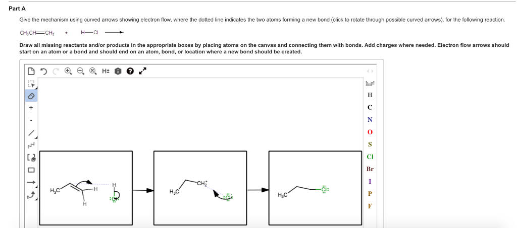 Solved Give the mechanism using curved arrows showing | Chegg.com