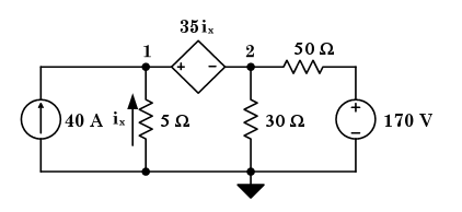 Solved Given: The current-controlled dependent voltage | Chegg.com