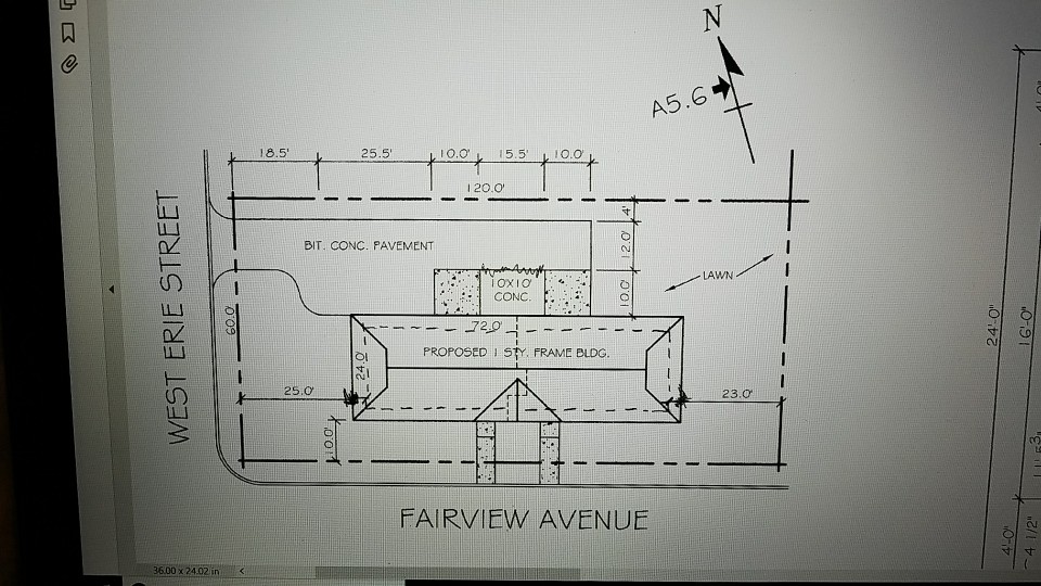 Solved 0 っ 20.0 BIT. CONC. PAVEMENT LAWN OXIOT CONC D2 | Chegg.com