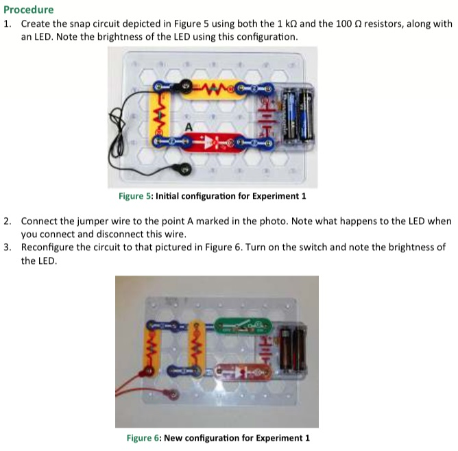 Solved Procedure 1, Create the snap circuit depicted in | Chegg.com