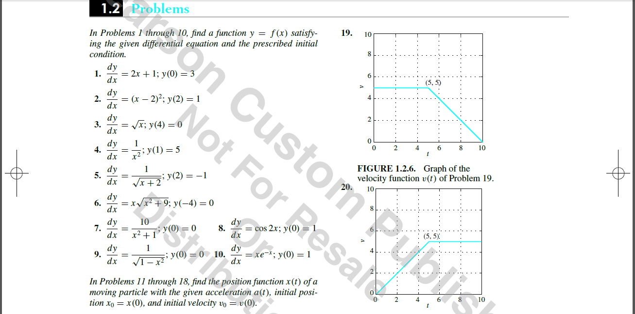 Solved In Problem find a function y = f (x) satisfying The | Chegg.com