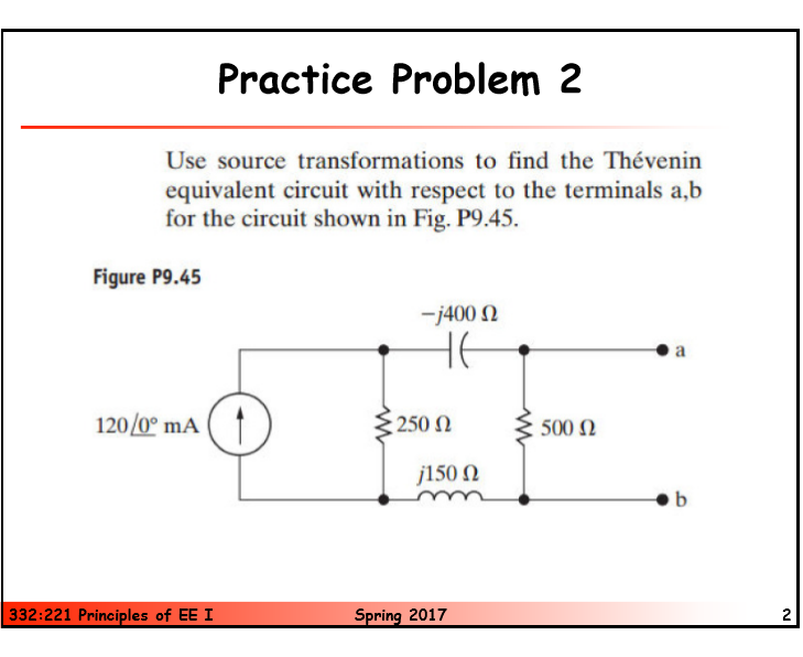 Solved Use Source Transformations To Find The Thevenin