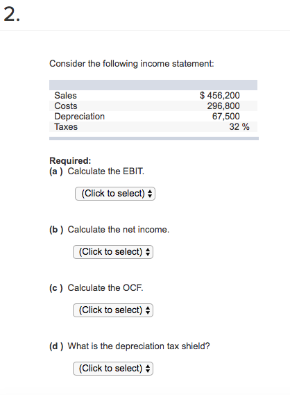 Solved Consider the following income statement: Required: | Chegg.com Solved Consider the following income statement: Required: | Chegg.com