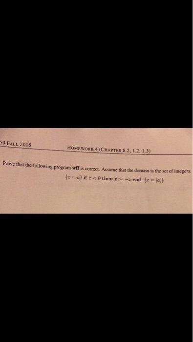 Solved Prove that the following program wff is correct, | Chegg.com