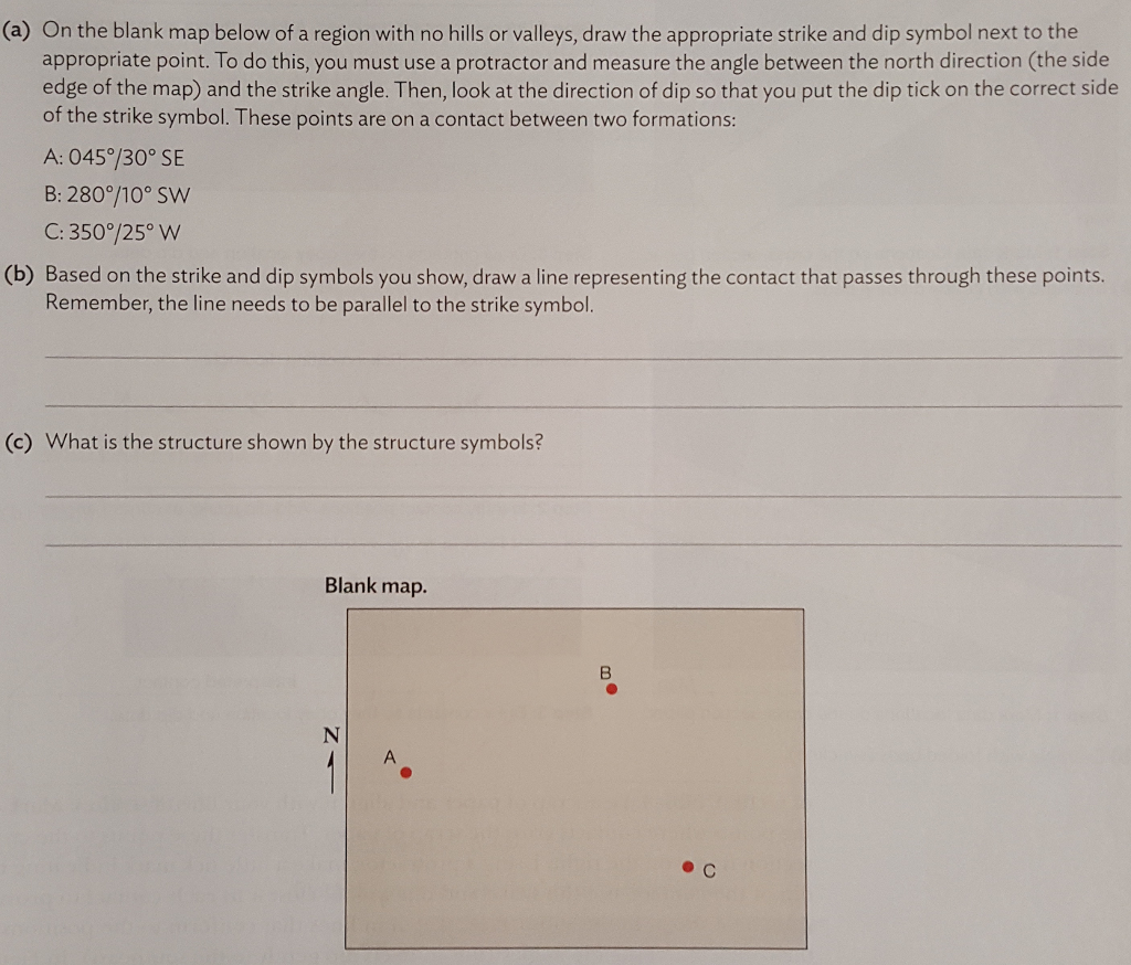 Solved (a) On the blank map below of a region with no hills | Chegg.com