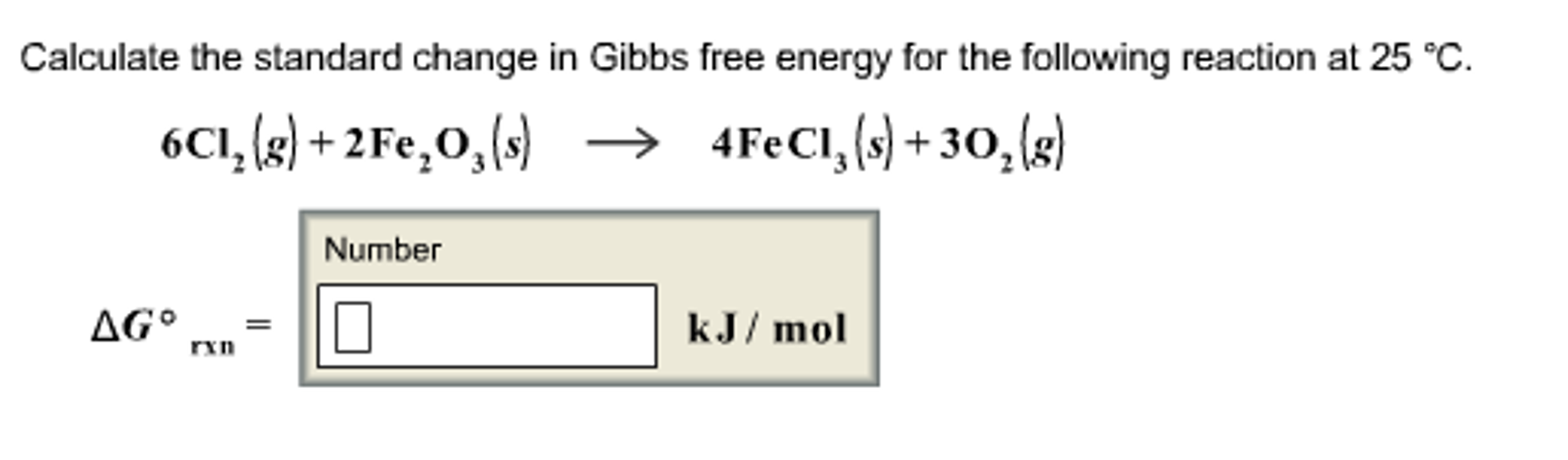 Solved Calculate the standard change in Gibbs free energy | Chegg.com