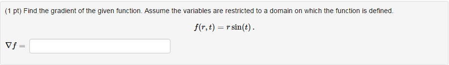 Solved (1 pt) Find the differential df of the function f | Chegg.com