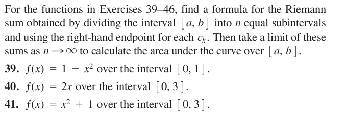 Solved For the functions in Exercises 39-46, find a formula | Chegg.com