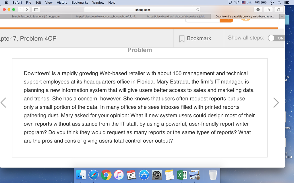 Solved Downtown! is a rapidly growing Web-based retailer | Chegg.com