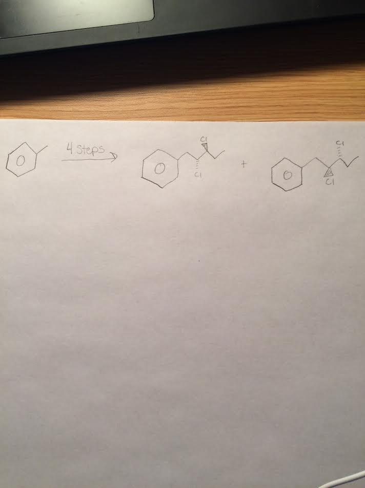 Solved Four step synthesis problem for Organic Chemistry 1 | Chegg.com