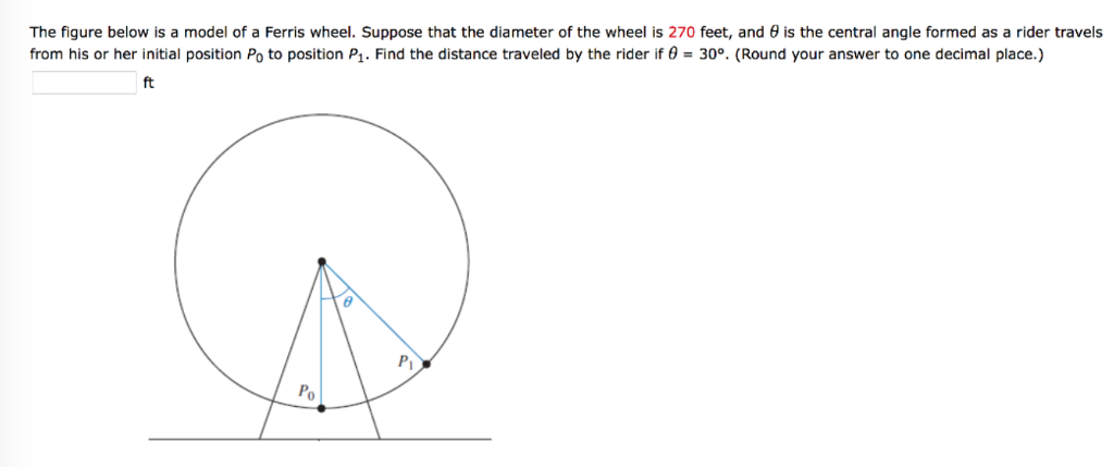 Solved The figure below is a model of a Ferris wheel. | Chegg.com