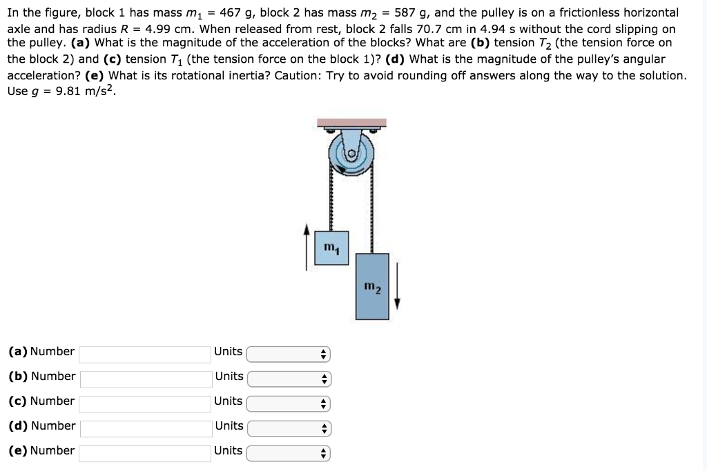 Solved In the figure, block 1 has mass m_1 = 467 g, block 2 | Chegg.com