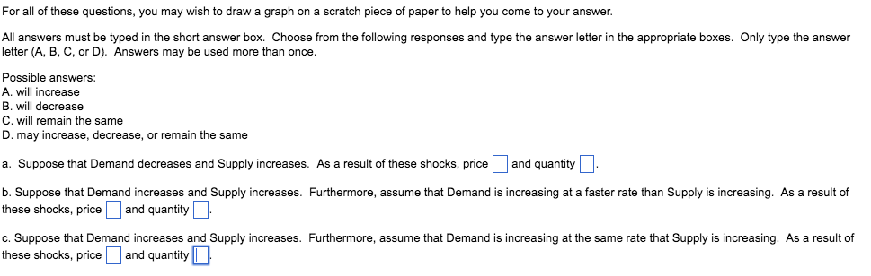 Solved For all of these questions, you may wish to draw a | Chegg.com