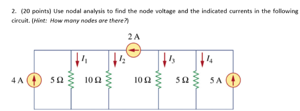 Solved Use nodal analysis to find the node voltage and the | Chegg.com