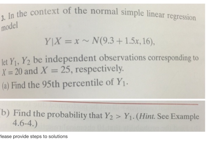 Solved 3. In the context of the normal simple linear | Chegg.com
