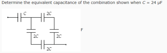 Solved Determine the equivalent capacitance of the | Chegg.com