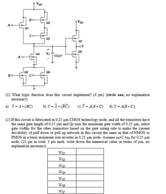 Solved What Logic Function Does This Circuit Implement