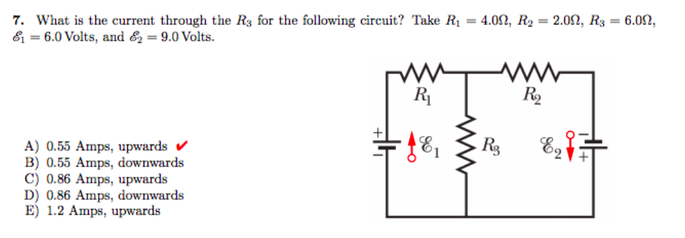 Solved 7. What is the current through the R3 for the | Chegg.com