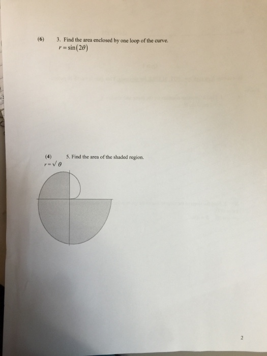 Solved Find The area enclosed by one loop of The curve. r = | Chegg.com