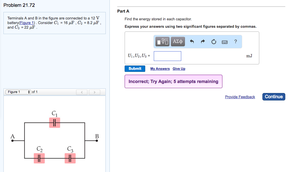 Solved Problem 21.72 Part A Terminals A and B in the figure | Chegg.com