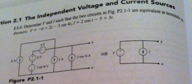 Solved The independent Voltage and Current Sources | Chegg.com