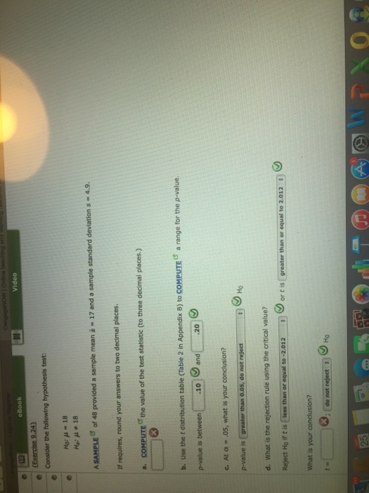 Solved b. Use the t distribution table (Table 2 in Appendix | Chegg.com