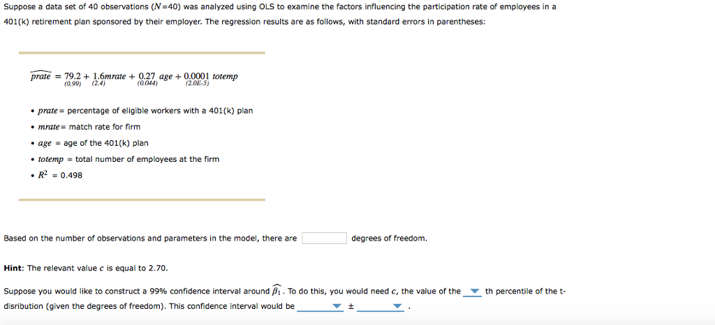 Solved Suppose a data set of 40 observations (N-40) was | Chegg.com