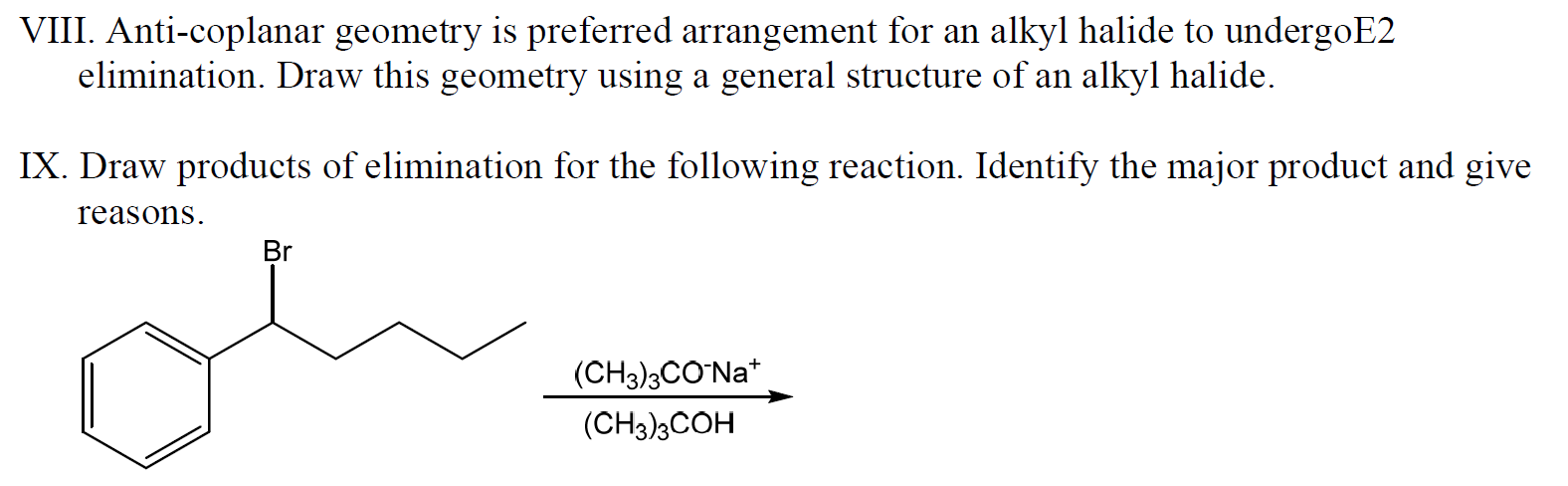 Anti-coplanar geometry is preferred arrangement for | Chegg.com