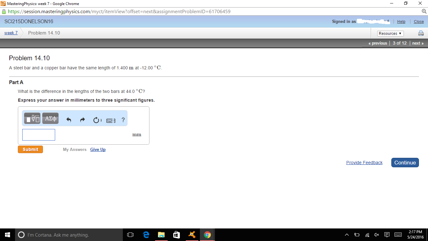 Solved A steel bar and a copper bar have the same length of | Chegg.com