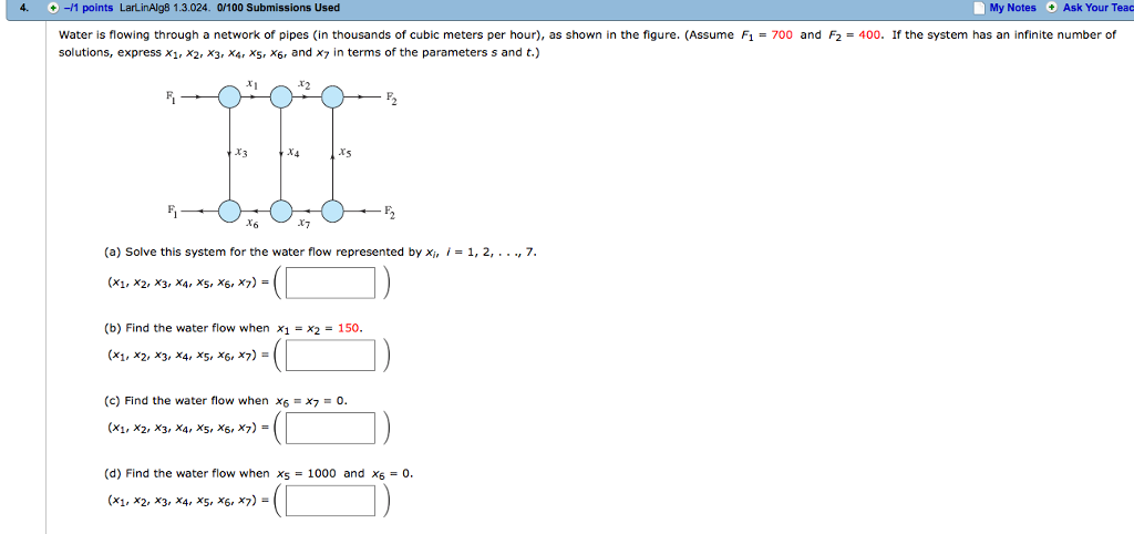 Solved Water is flowing through a network of pipes (in | Chegg.com
