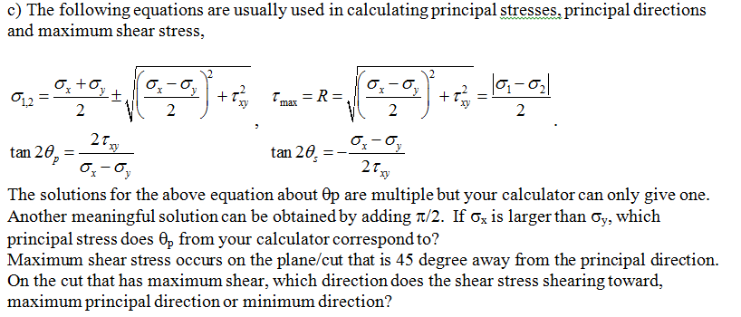 Solved c) The following equations are usually used in | Chegg.com Solved c) The following equations are usually used in | Chegg.com