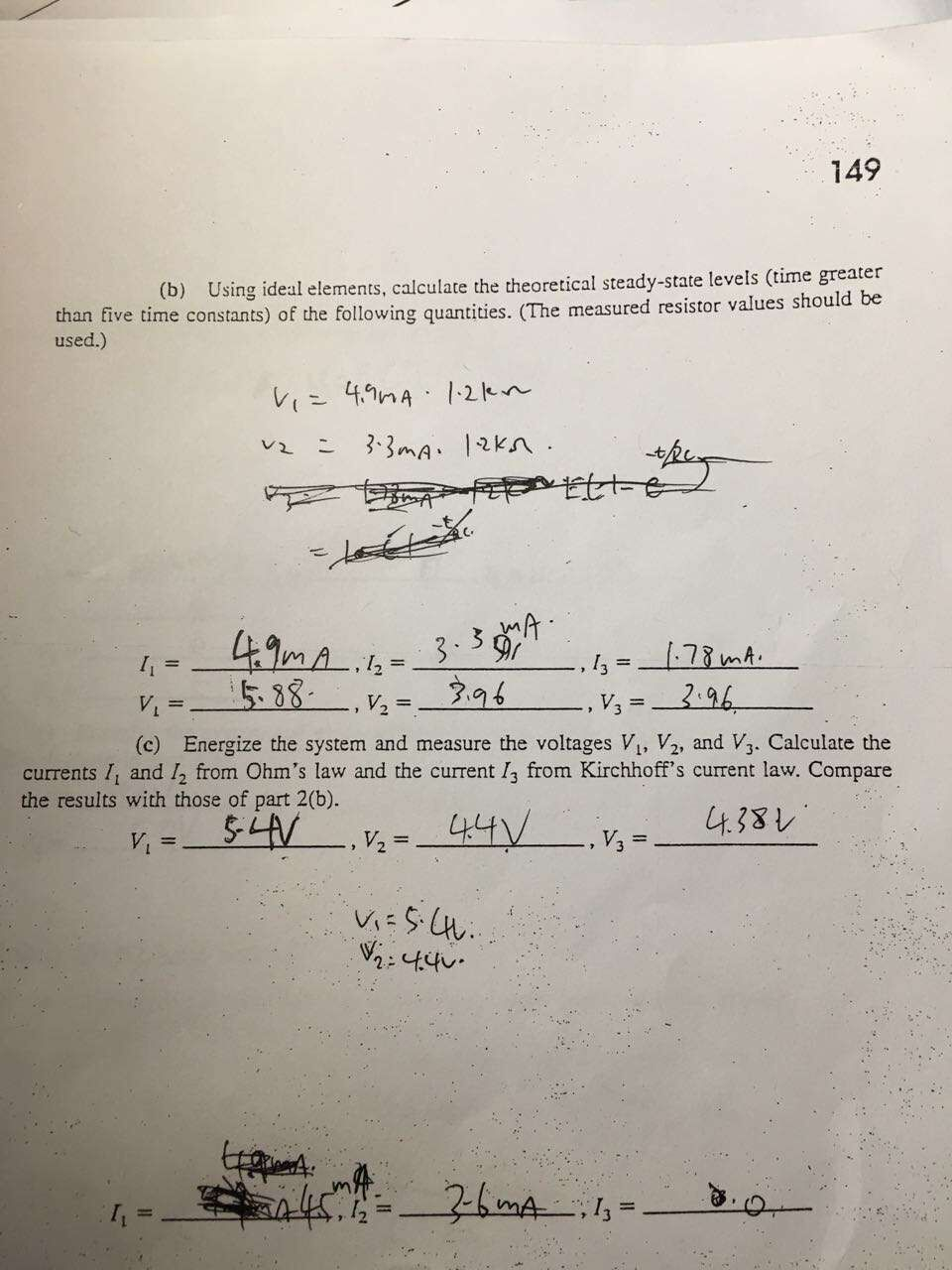 Solved art 2 Parallel R-C dc Network (a) Construct the | Chegg.com