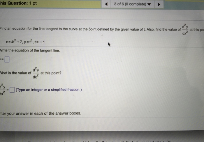 Solved Find an equation for the line tangent to the curve at | Chegg.com
