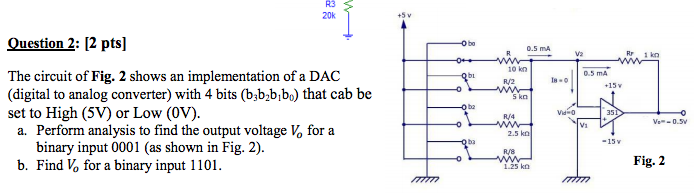 Solved The circuit of Fig. 2 shows an implementation of a | Chegg.com