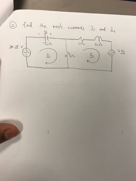 Solved Find the mesh currents I_1 and I_2 | Chegg.com