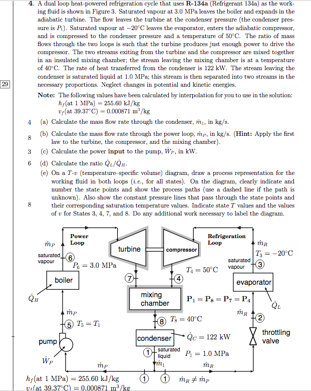Solved 4. A dual loop heat-powered refrigeration cycle that | Chegg.com