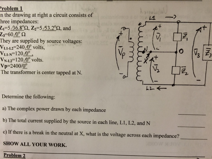 Solved Determine the following: a) The complex power drawn | Chegg.com