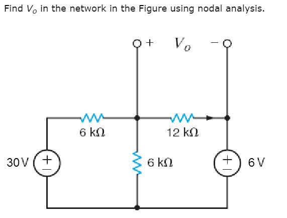 Solved: Find V 0 In The Network In The Figure Using Nodal ... | Chegg.com