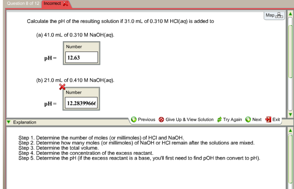 Solved Please help: Calculate the pH of the resulting | Chegg.com
