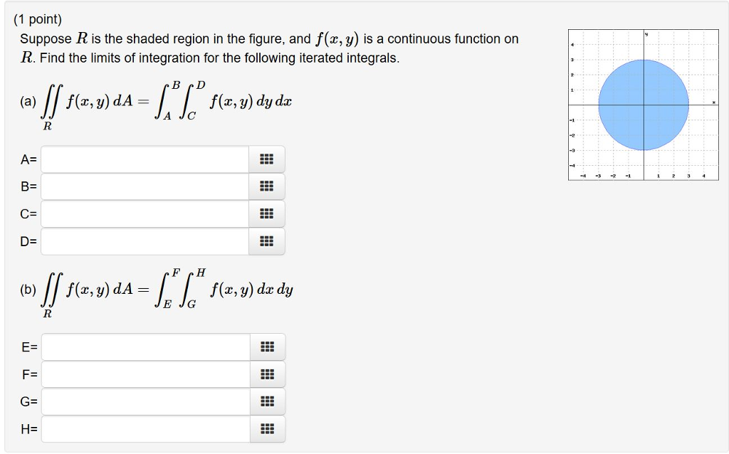 Solved Suppose R is the shaded region in the figure, and | Chegg.com