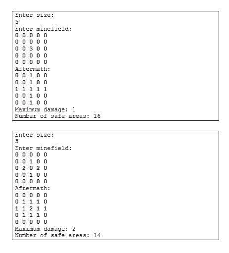 Solved Exercise 1: Minefield Problem Statement During the | Chegg.com