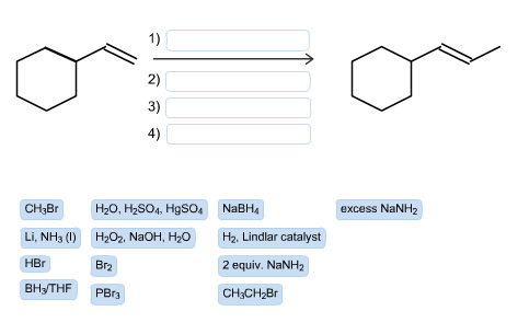 Solved In each reaction box, place the best reagent and | Chegg.com